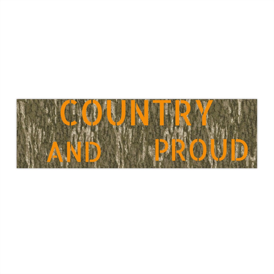 Country and Proud Bumper Stickers - Perfect for Outdoor Enthusiasts ...