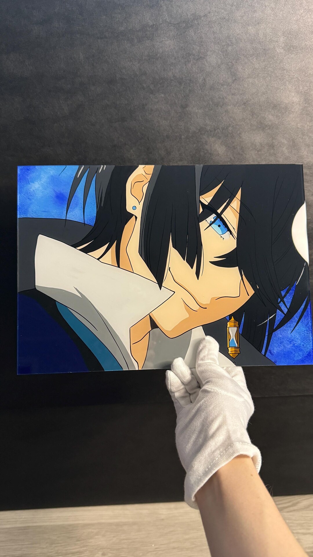 Vanitas Anime Fan Art Painting on Acrylic Glass – Hand-painted Wall Art ...
