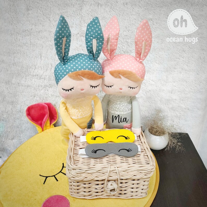 Personalized Sarah Girl Rabbit Ears Plush, Kids Soft Toy, Birthday ...