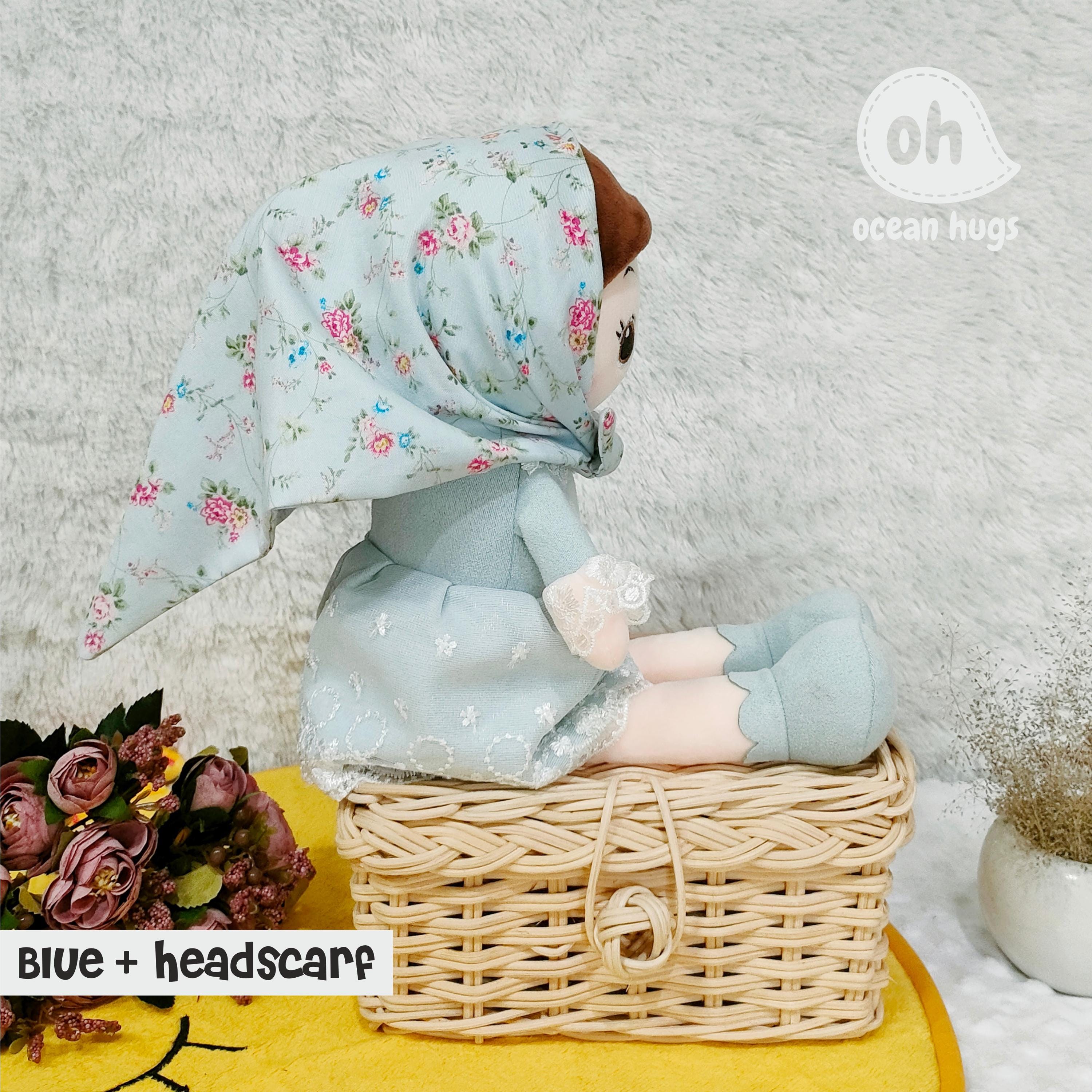 Personalized Hijab Kids Doll, Custom Arabic Letter Name, Prettt Girl ...