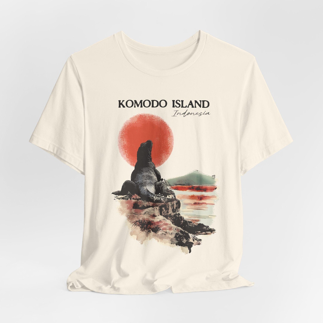 Indonesia Komodo Dragon Shirt, Vintage Style Komodo Island Gift, Travel ...