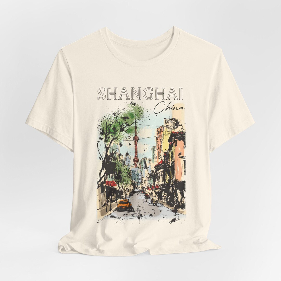 Shanghai China Shirt, Graphic Travel Tee, Unisex Shanghai Tee, China ...