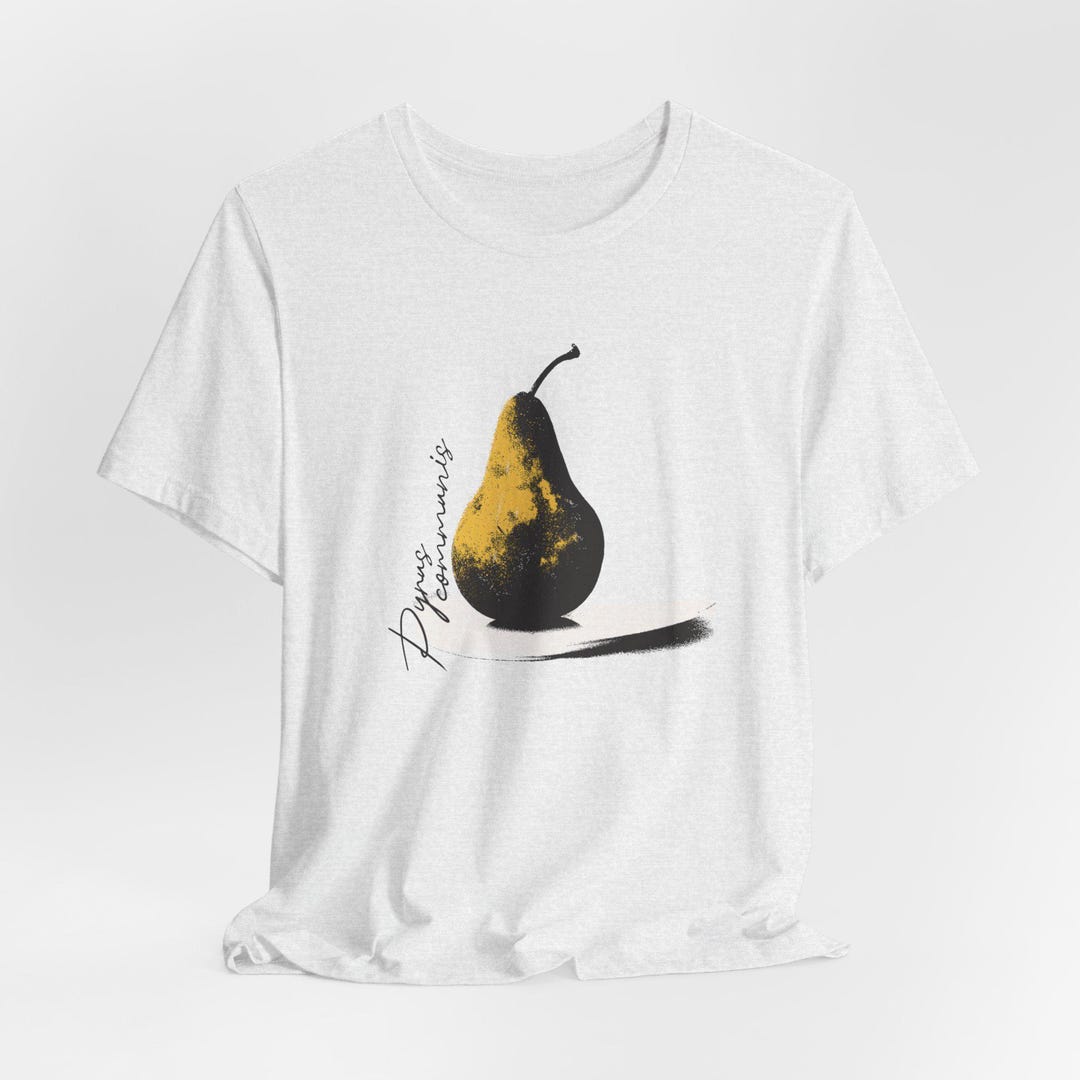 Artistic Pear Shirt - Unisex Retro Style Bosc Pear Fruit Graphic Shirt ...