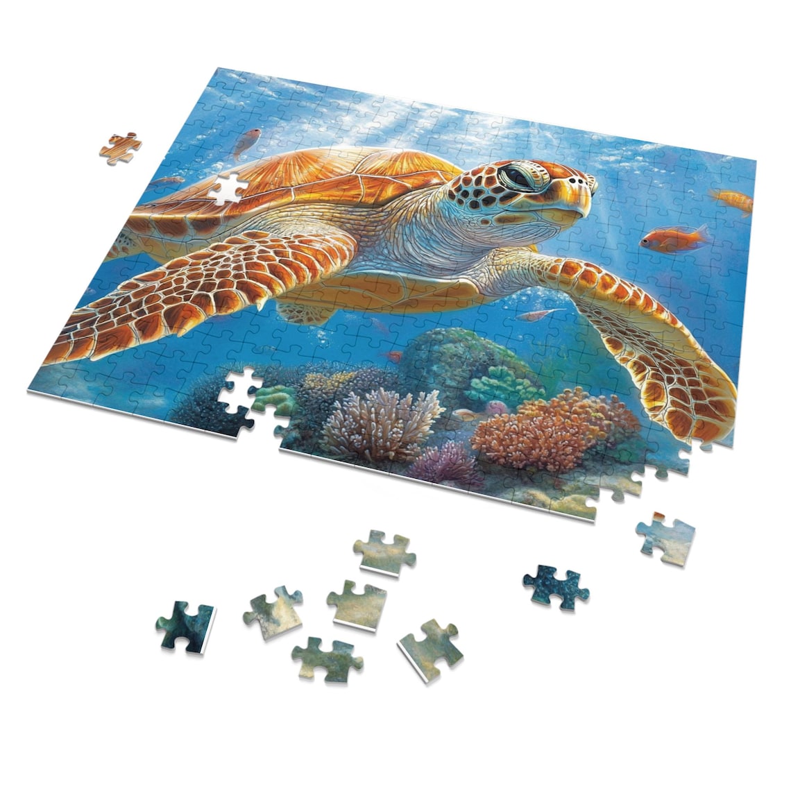Sea-turtle Puzzle, Puzzle Lovers Gift,oceanic Adventure 30, 110, 252 ...