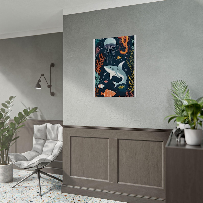 Marine Life Poster: Vibrant Sea Creatures Wall Art - Etsy