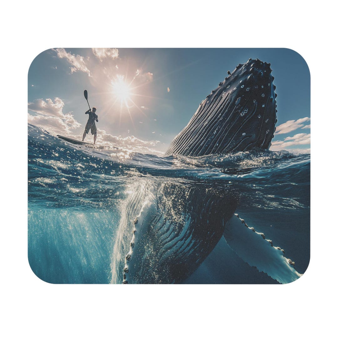 Whale Mouse Pad: Ocean Lover's Workspace Accessory - Etsy