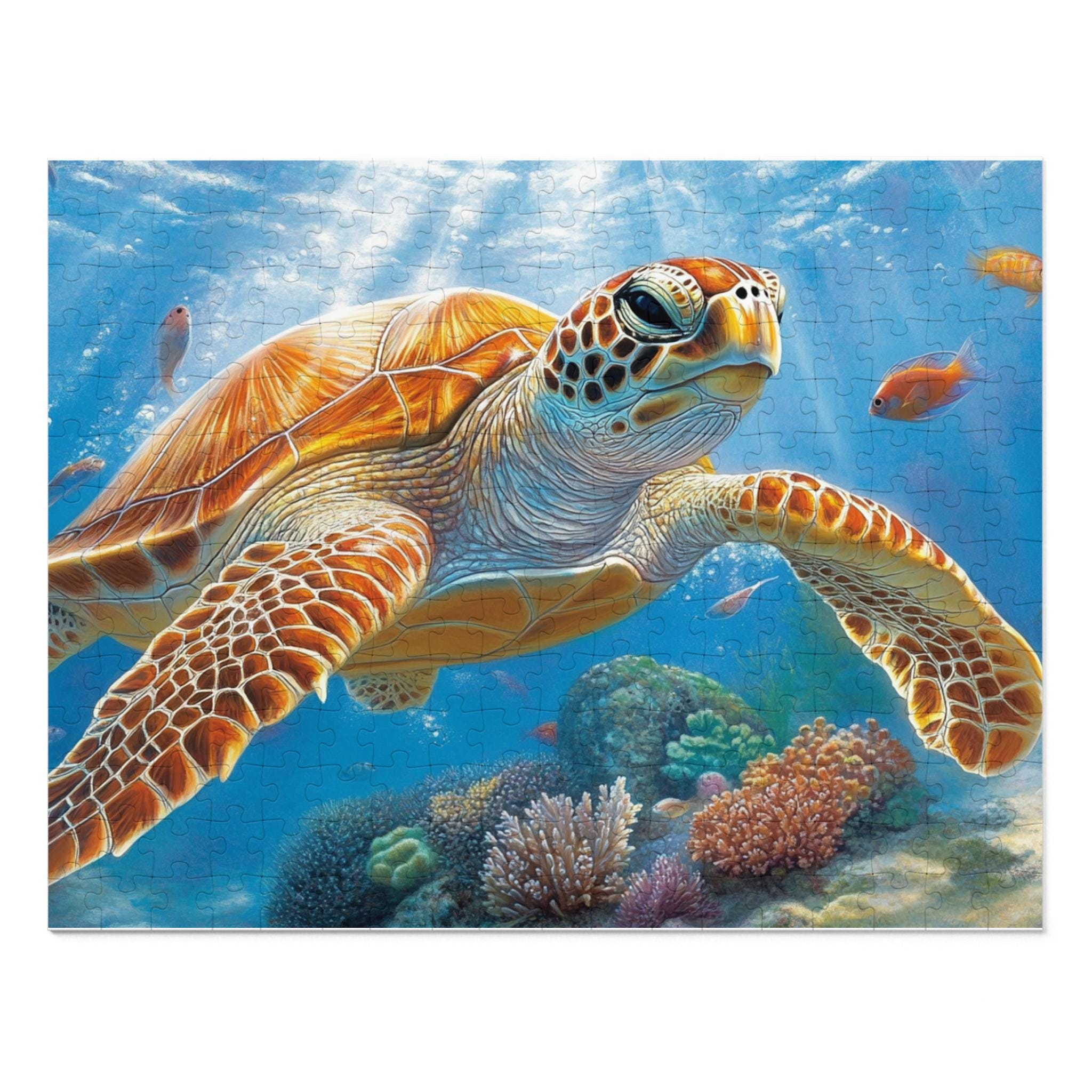 Sea-turtle Puzzle, Puzzle Lovers Gift,oceanic Adventure 30, 110, 252 ...