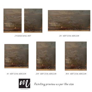 Tan Texture Wall Art Tan Minimalist Painting Tan Minimalist Living Room ...