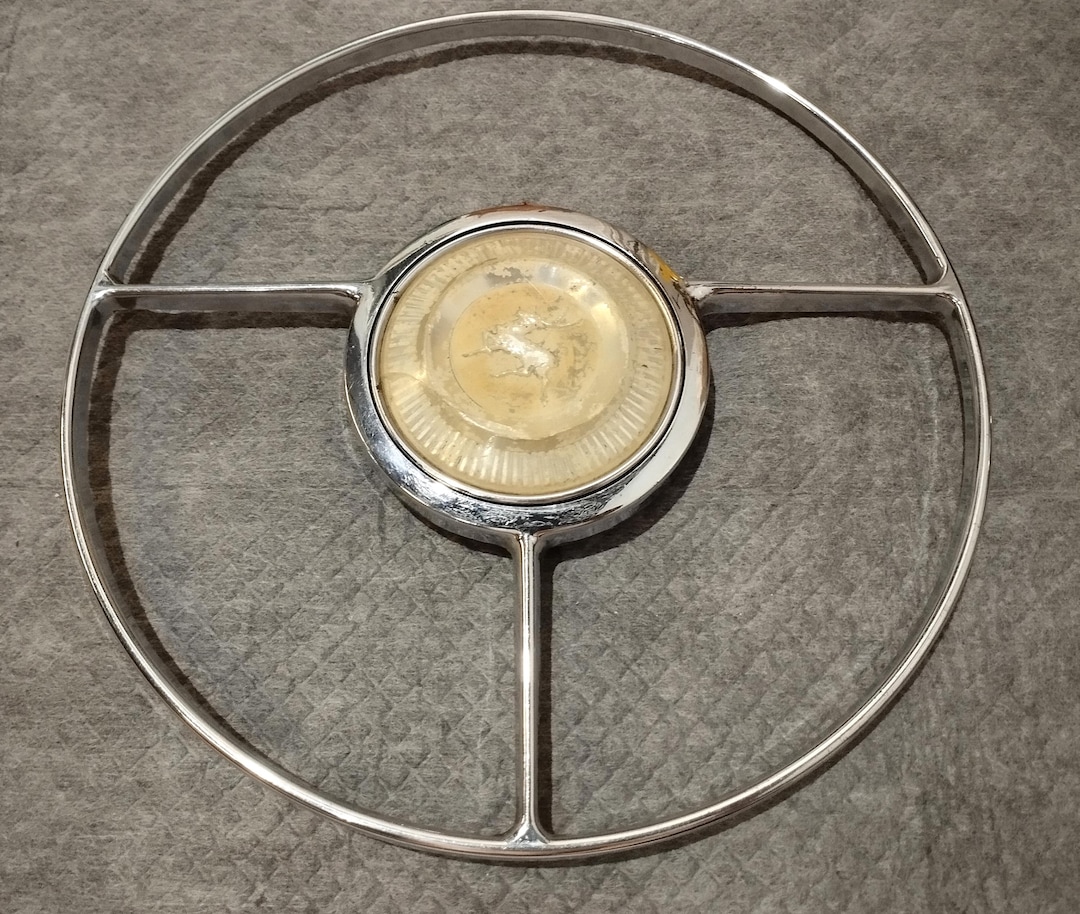 Volga GAZ 21 Steering Wheel Horn Ring & Horn Button Chromed - Free ...