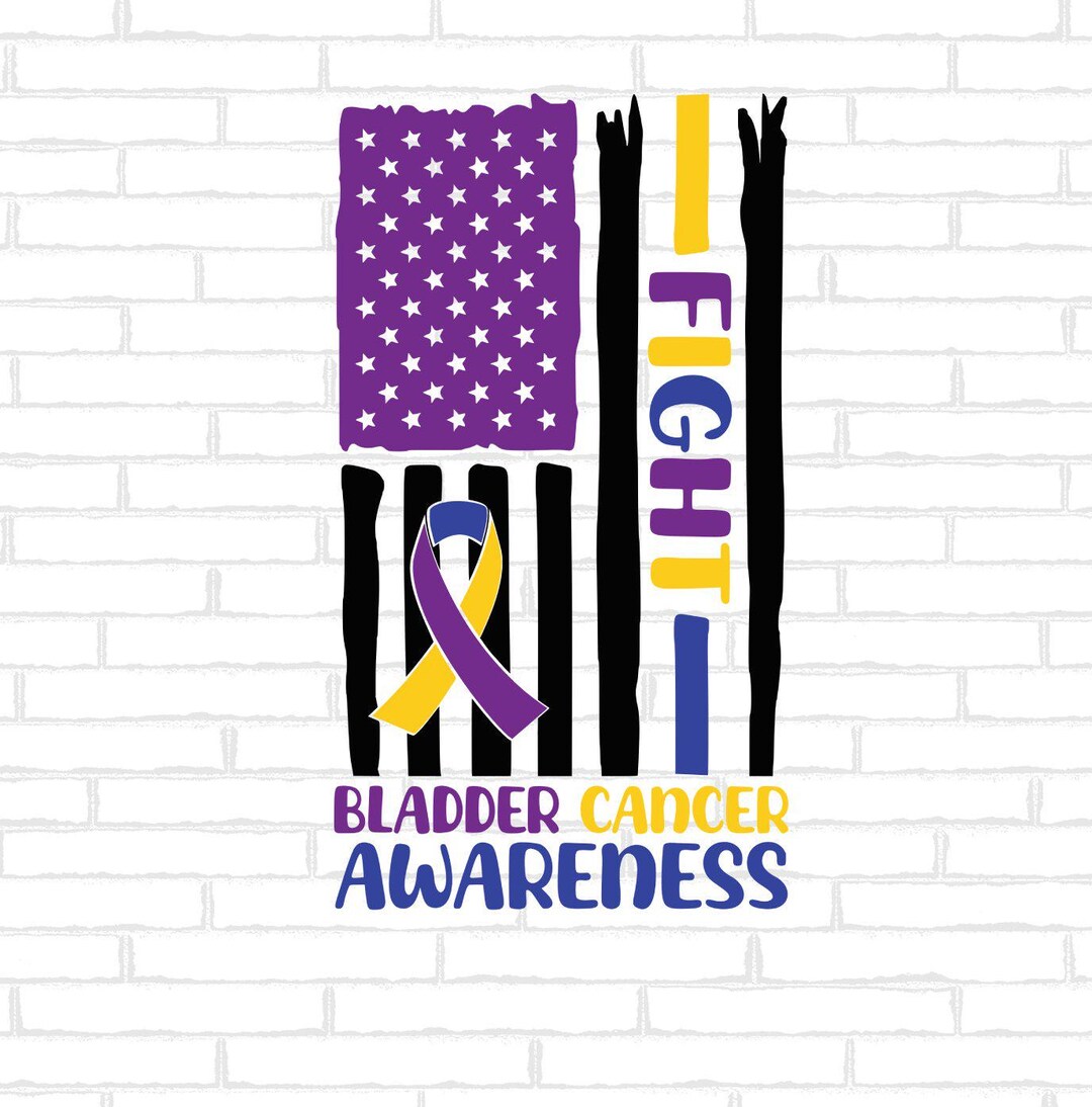 Bladder Cancer Flag Svg, Bladder Cancer Awareness Svg Png, Bladder ...