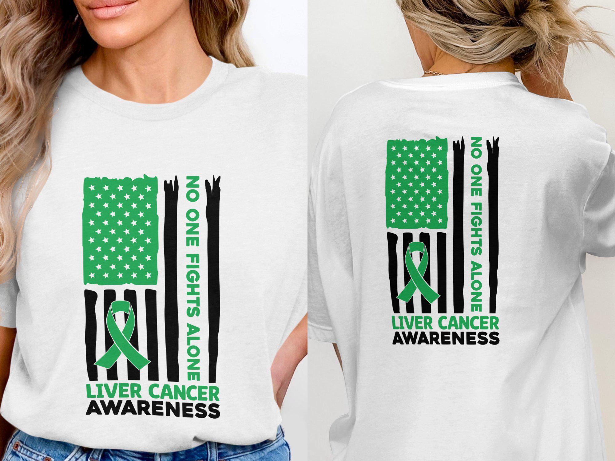 Liver Cancer Flag Svg, Liver Cancer Awareness Svg Png, Emerald Green ...