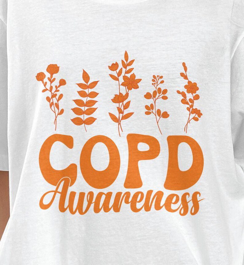 Copd Awareness Svg Png, Copd Awareness Svg Png, Orange Ribbon, Chronic ...