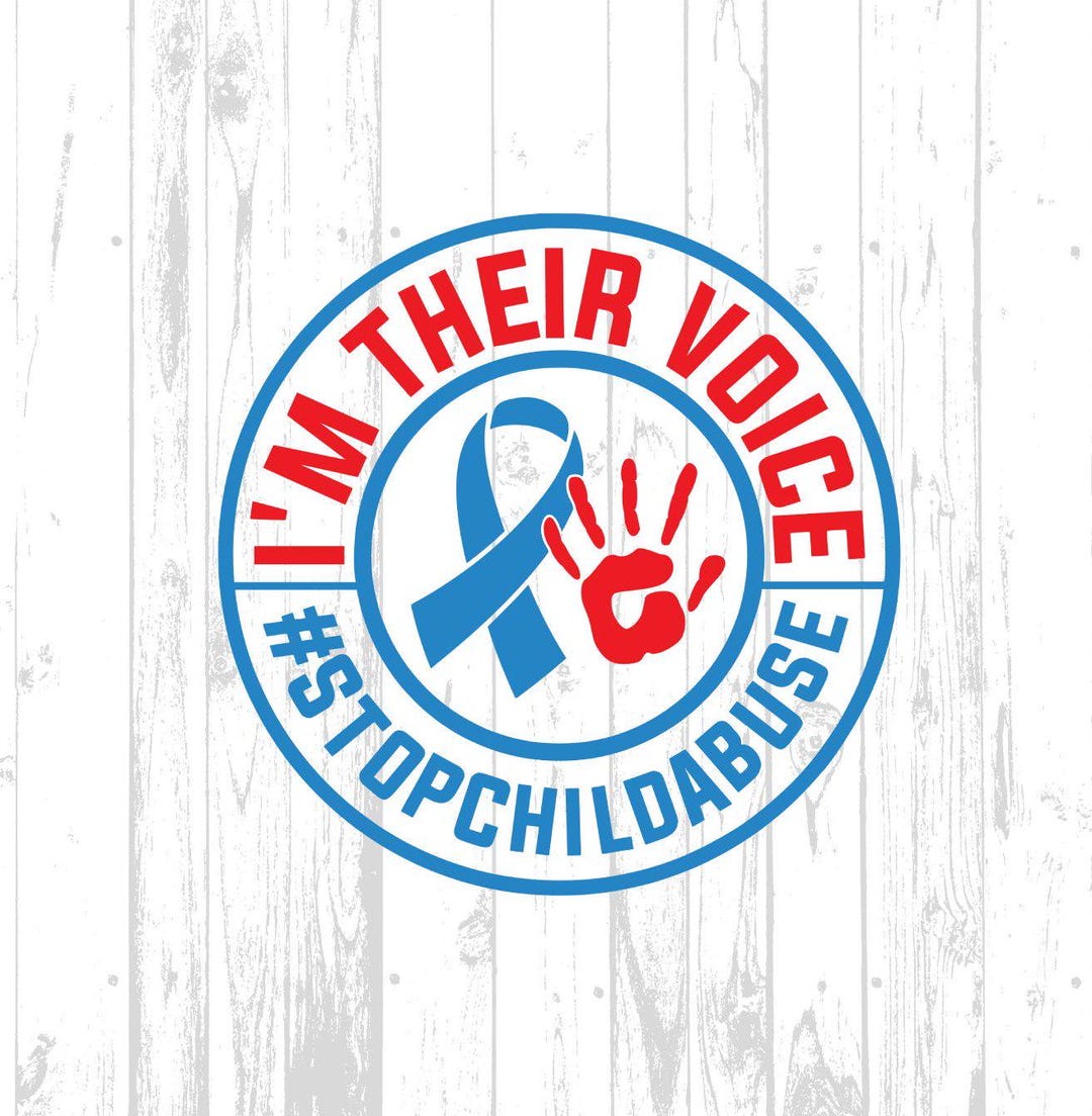 Child Abuse Prevention Awareness Svg Png, I'm Their Voice # ...
