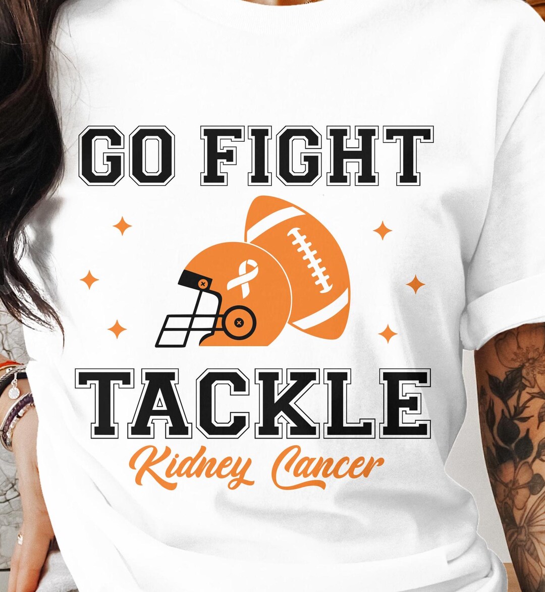 Kidney Cancer Awareness Png Svg, Go Fight Tackle Kidney Cancer Football ...