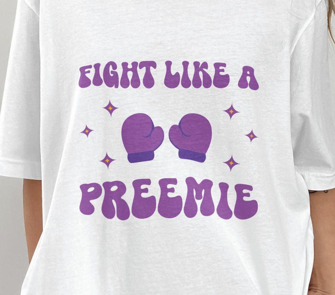 Retro Prematurity Awareness Svg Png, Fight Like A Preemie Png Svg, Nicu ...