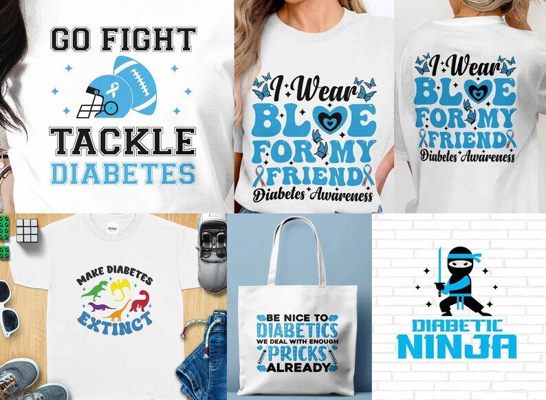 Diabetes Awareness Svg Png Bundle, T1d Diabetes Awareness, Type 1 ...