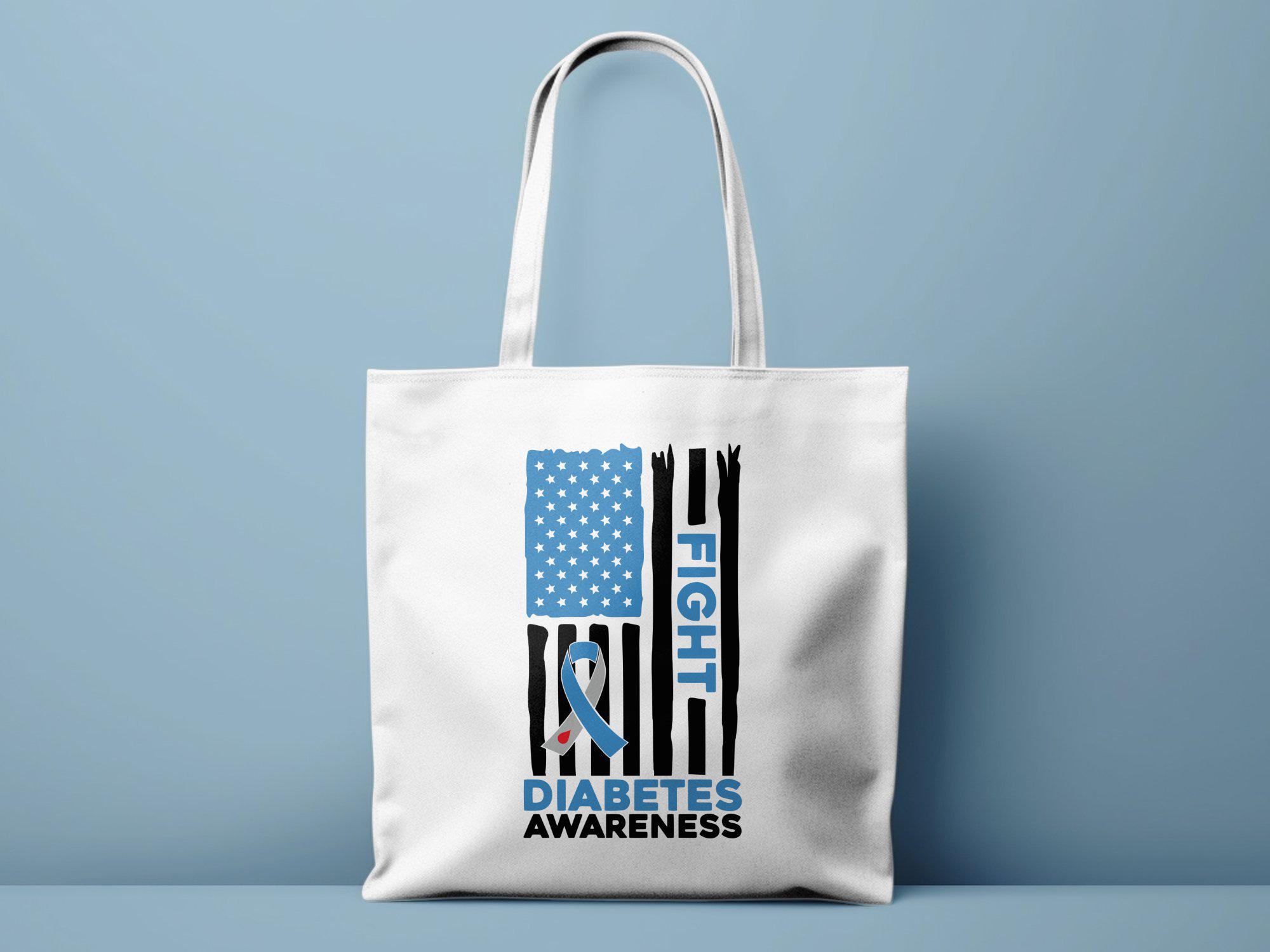 Type 1 Diabetes Flag Svg, Diabetes Awareness Svg Png, Blue Ribbon Svg ...