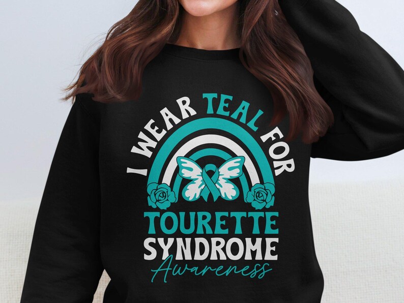 I Wear Teal for Tourette Syndrome Awareness Svg, Tourette Syndrome ...
