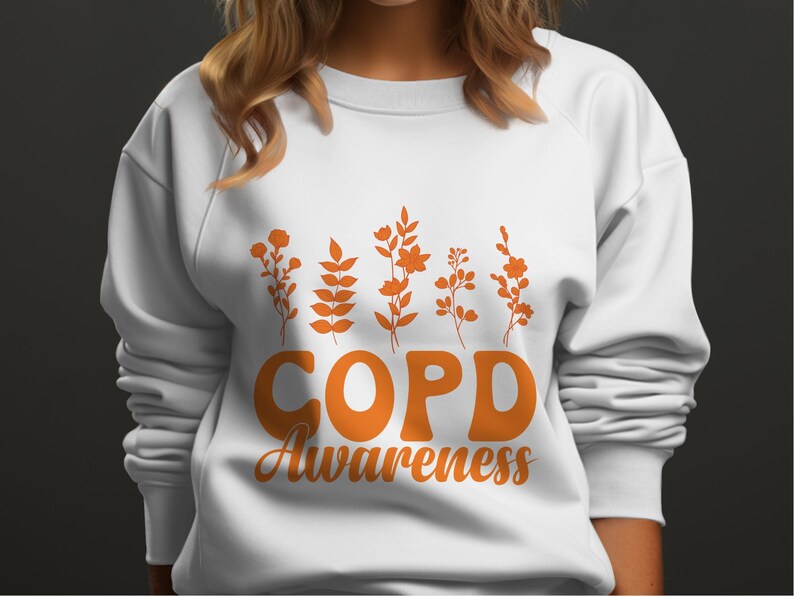 Copd Awareness Svg Png, Copd Awareness Svg Png, Orange Ribbon, Chronic ...