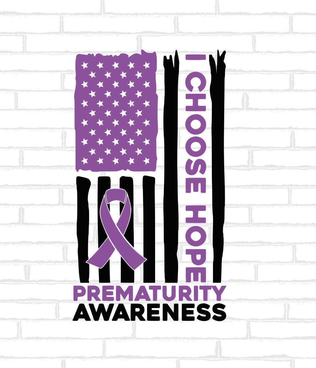 Prematurity Awareness Svg Png, Prematurity Flag Png Svg, Nicu Preemie ...
