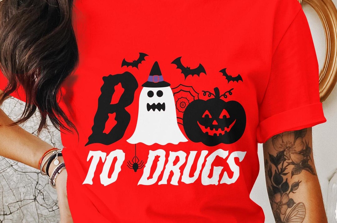 Red Ribbon Week Svg Png, Say Boo to Drugs Svg, Drug Free Svg, Red ...