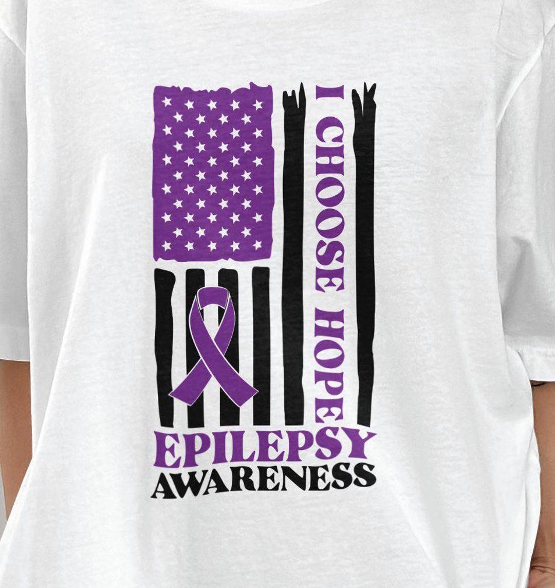 Epilepsy Flag Svg, Epilepsy Awareness Svg Png, Purple Ribbon Svg ...