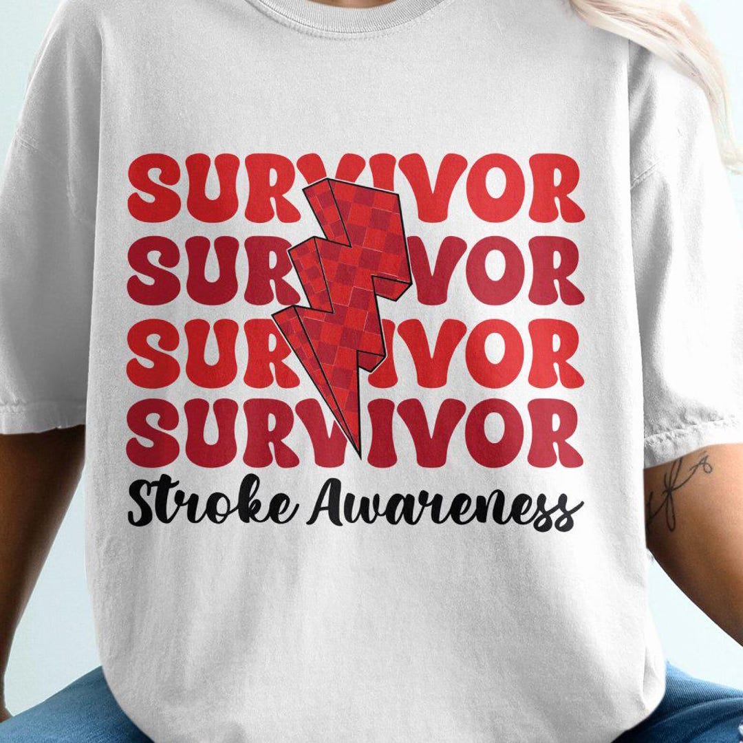 Stroke Survivor Svg, Stroke Awareness Svg Png, Red Ribbon Svg Cricut ...