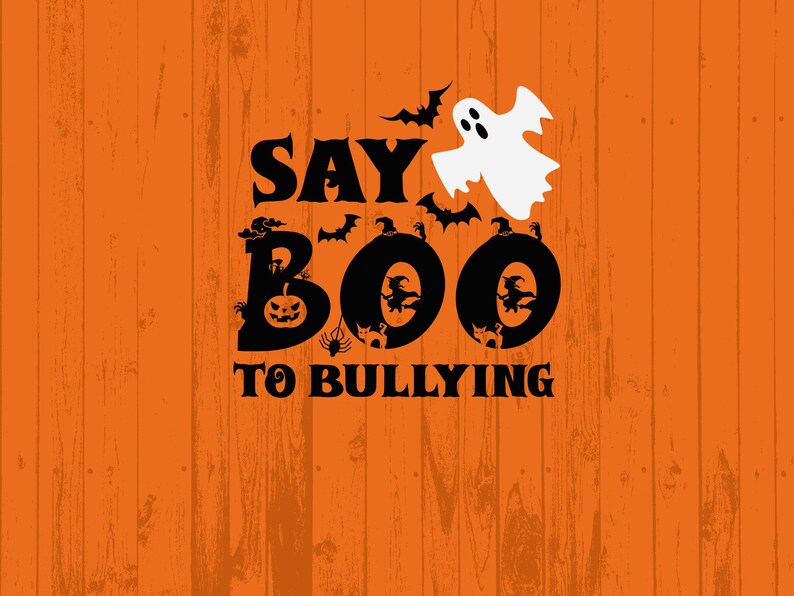 Boo to Bullying Svg Png, Unity Day Svg Png, Anti Bully Svg, Anti ...