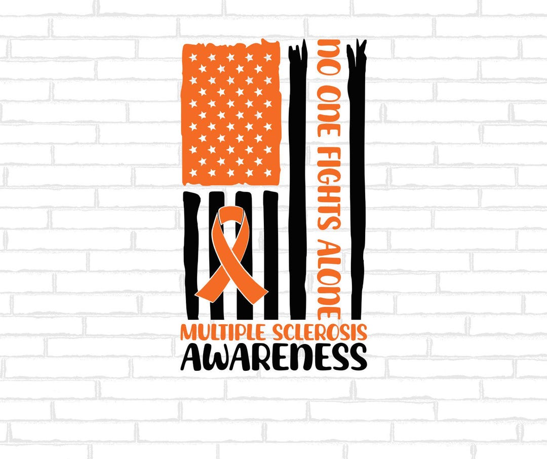 Multiple Sclerosis Flag Svg, Multiple Sclerosis Awareness Svg Png ...