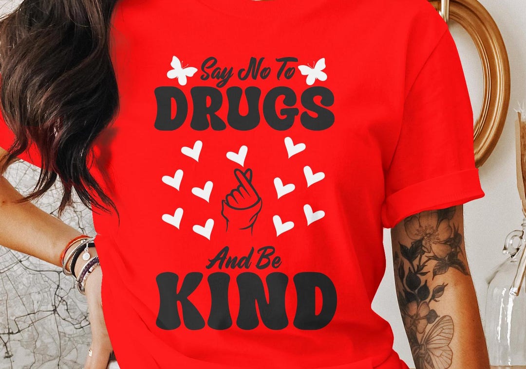Red Ribbon Week Svg Png, Say No to Drugs and Be Kind Svg, Drug Free Svg ...