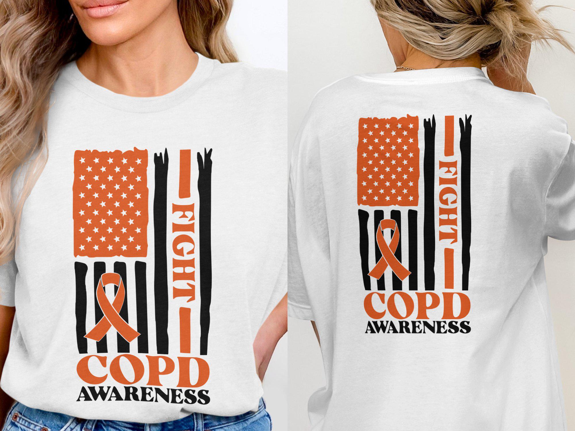 Copd Awareness Flag Svg Png, Copd Awareness Svg Png, Orange Ribbon ...