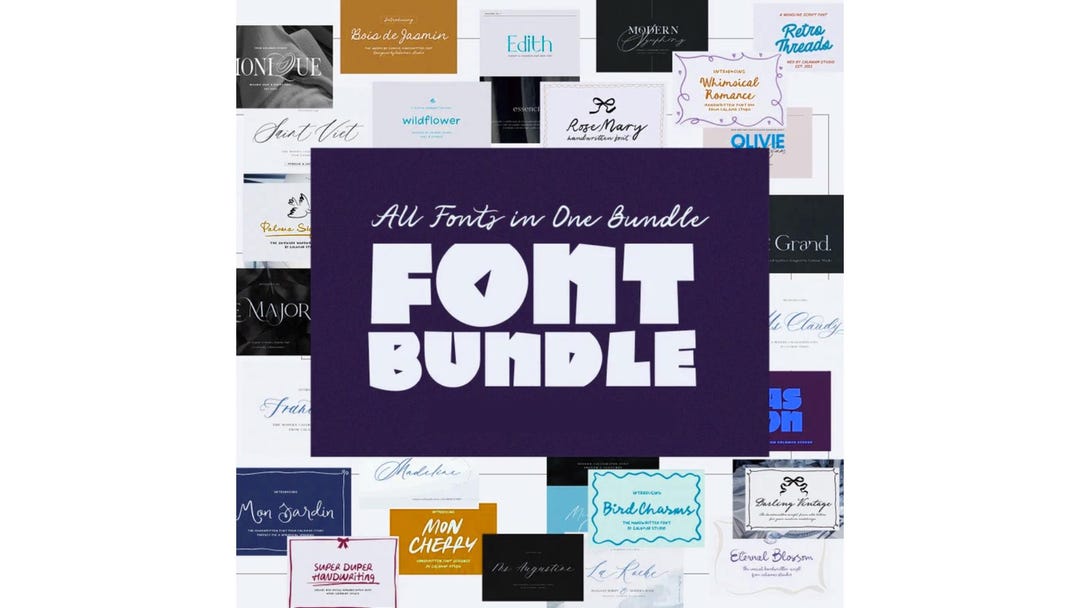 Modern Font Bundle, Cricut Font,, Script Font, Branding, Digital ...