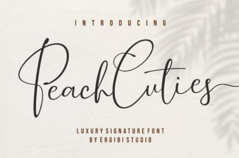 Peach Cuties Font, Cricut Fonts, Script Font, Casual Font, Modern Font ...