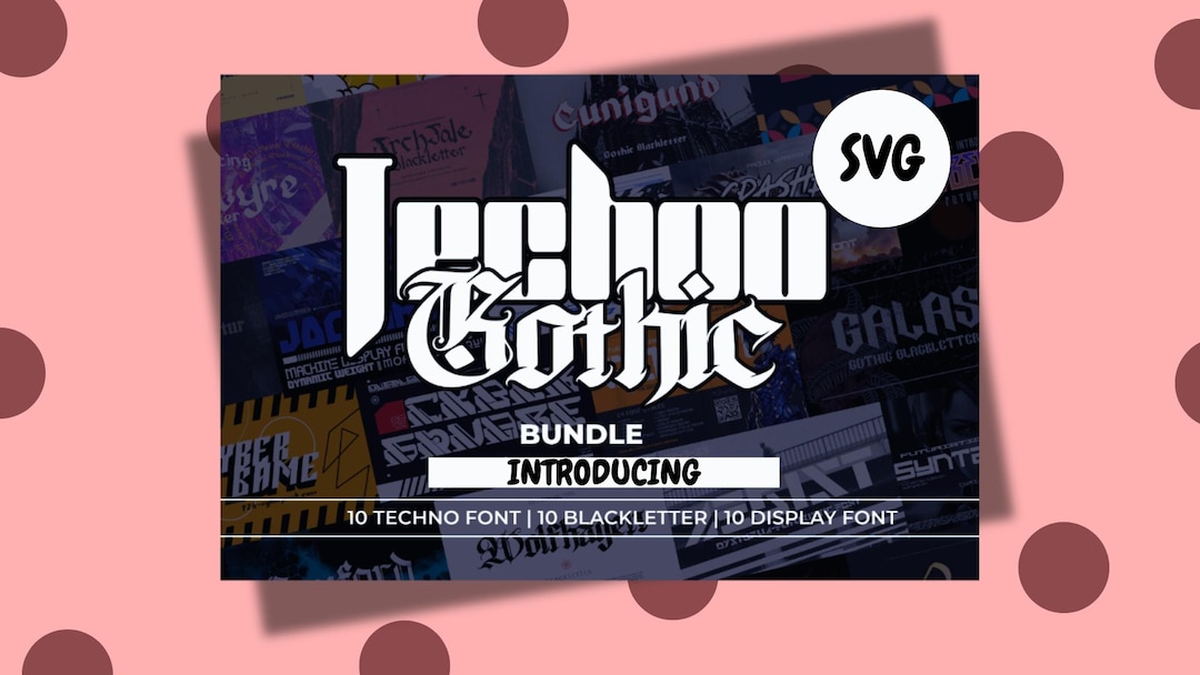 Techno Gothic Font Bundle, Wedding Font SVG Bundle, Handwritten Fonts ...