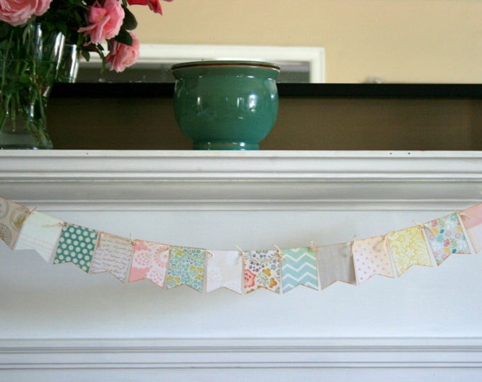 Shabby Chic Pennant Banner Vintage Chic Party Event Home - Etsy