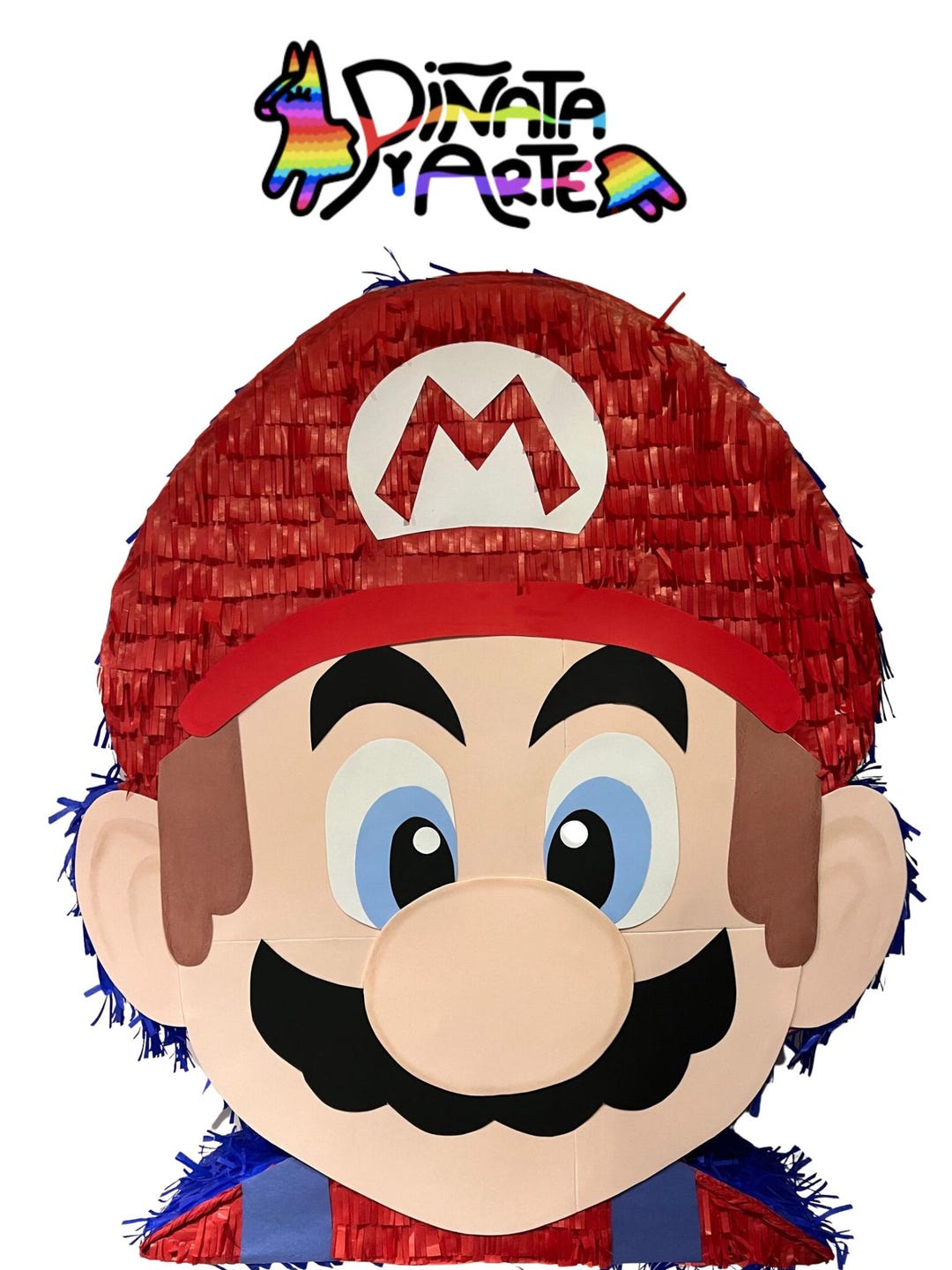 Mario Bros Piñata - Mario Face Piñata - Piñata De Mario Bros - Etsy