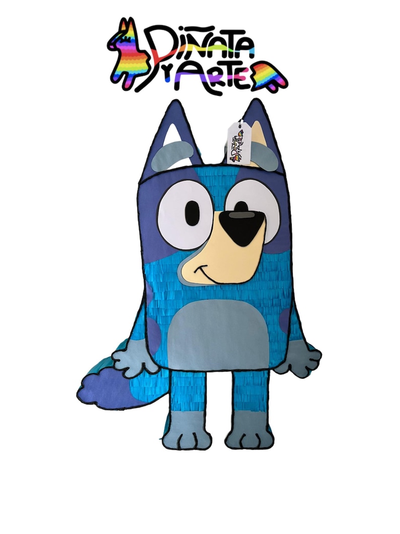 Bluey Pinata - Bluey - Piñata De Perrito Azul - Kids Birthday Piñata - Etsy