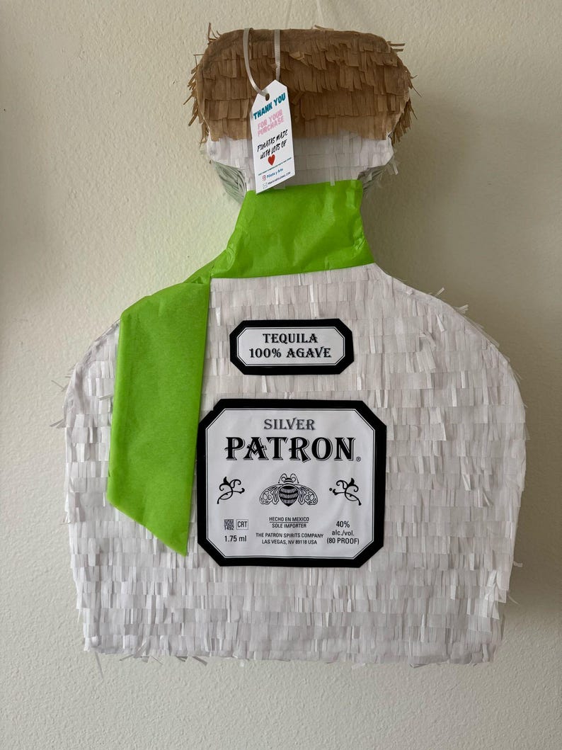 Tequila Patron - Piñata De Tequila Patron - Botella De Tequila - Etsy