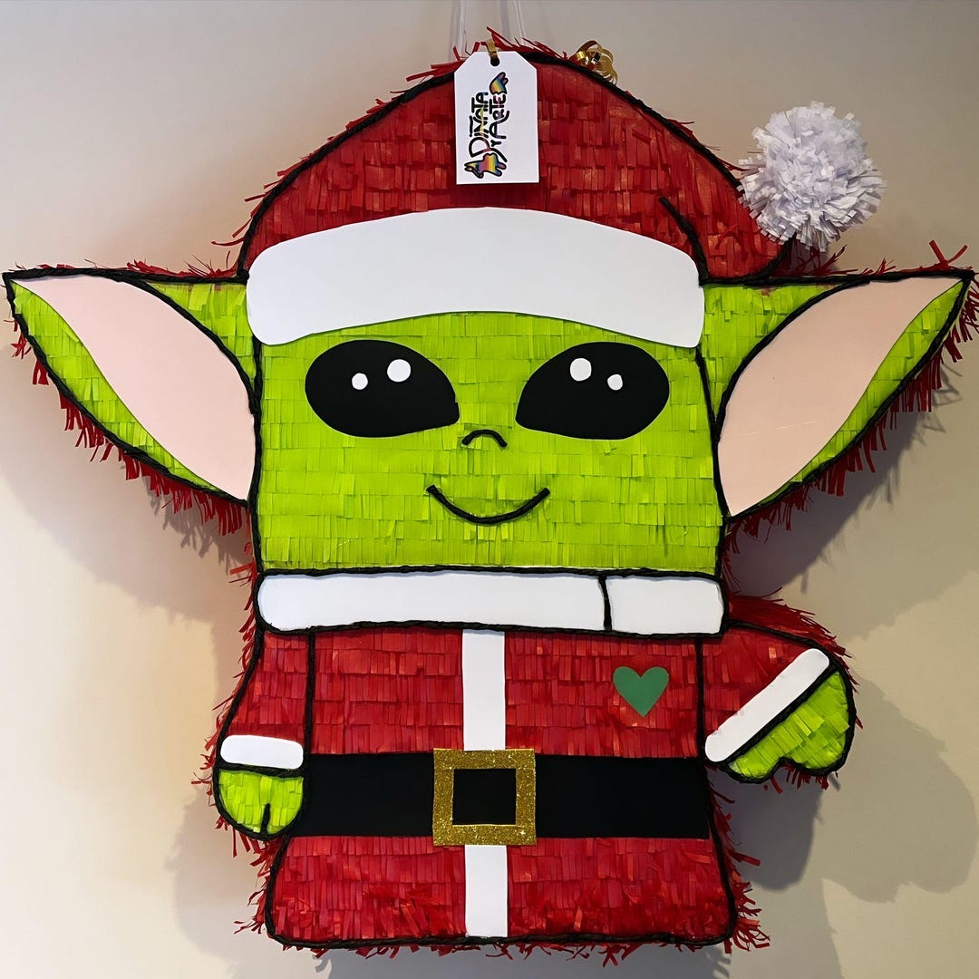 Yoda Christmas Yoda Piñata Christmas Special - Etsy