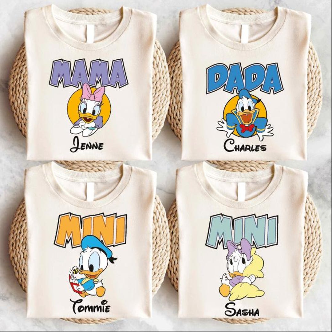 Personalized Disney Family Shirts, Matching Donald and Daisy Duck T ...