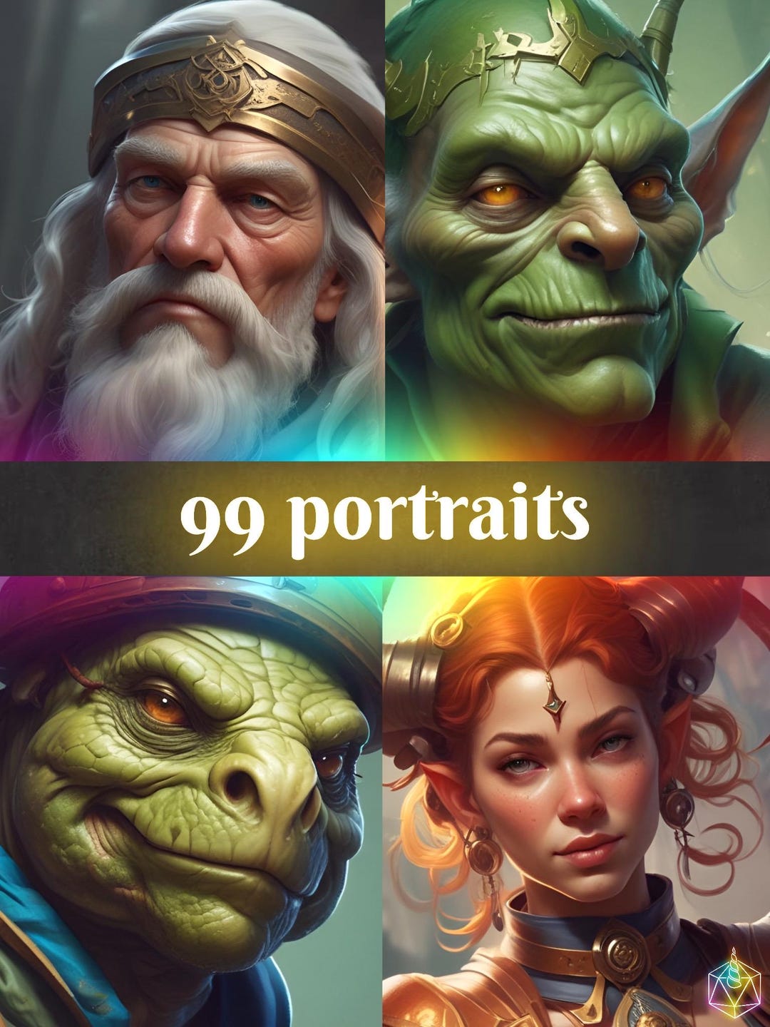 Pack of 99 High-resolution Character Portraits for Dungeon Master RPG ...