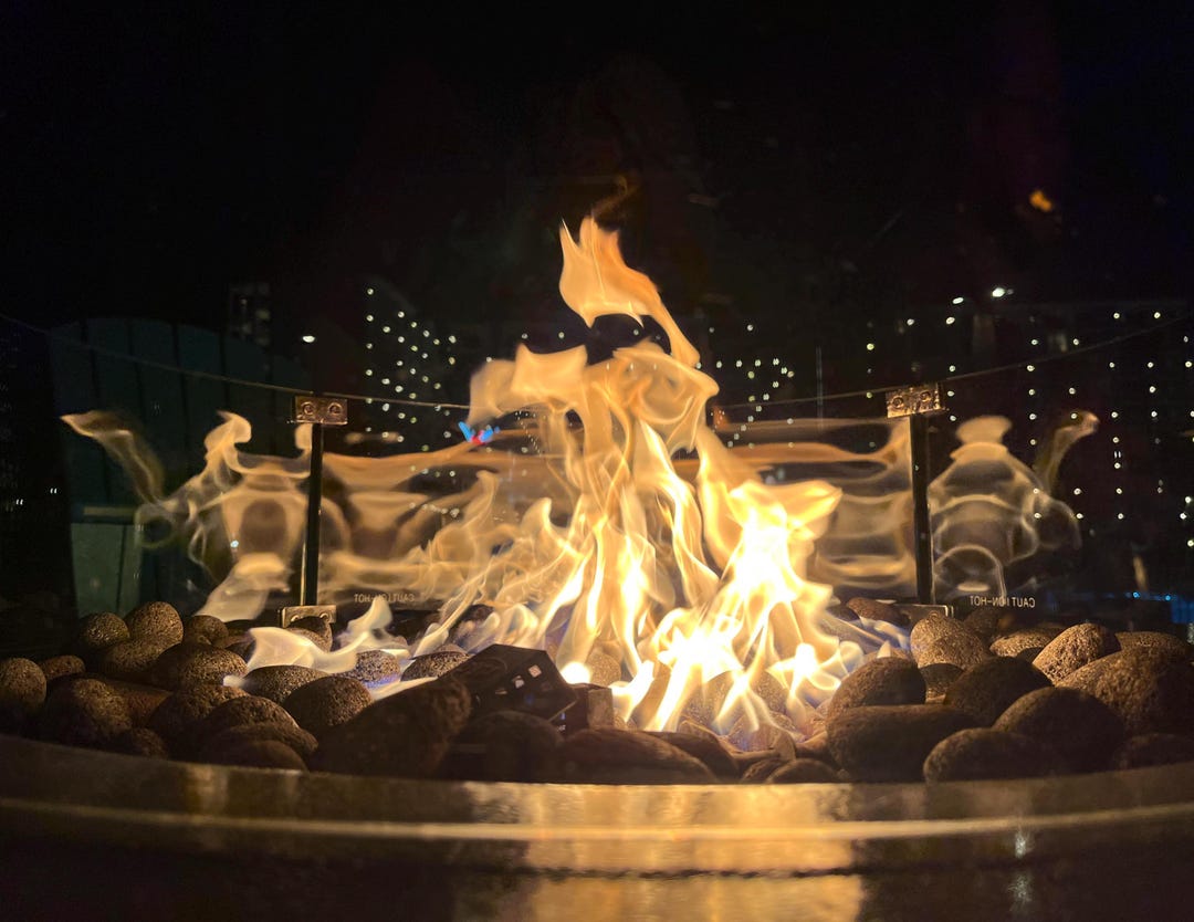 Warm Firelight at San Diego Resort – Digital Wall Art Download - Etsy