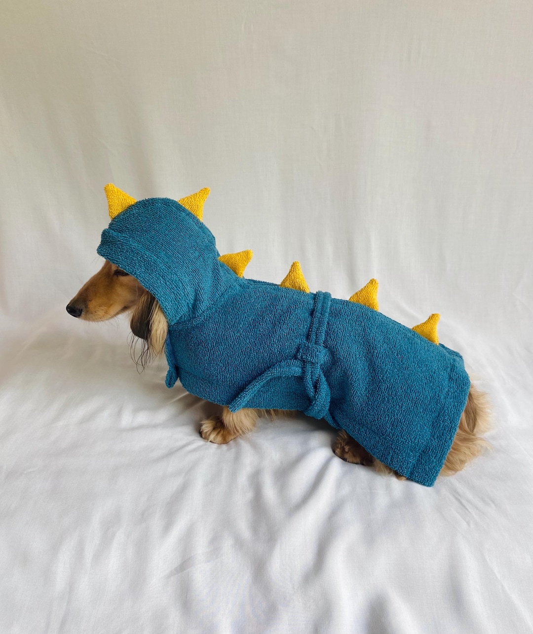 Blue Dog Dinosaur Robe, Dachshund Dinosaur Robe, Small to Large Dog ...