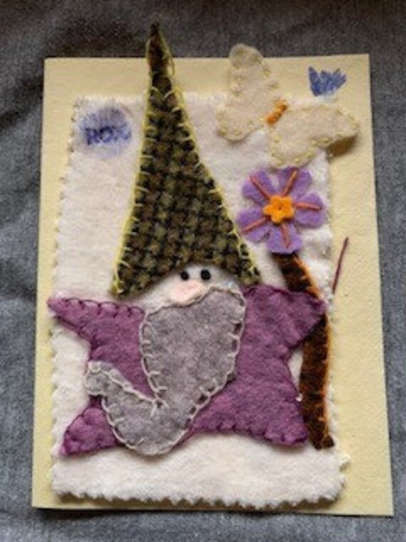 Gnome Made to Order Gnome Greeting Card You Choose Colors | Etsy