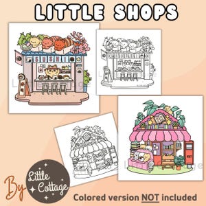 Little Shops: 10 Super Cute Coloring Pages | Charming Shops With ...