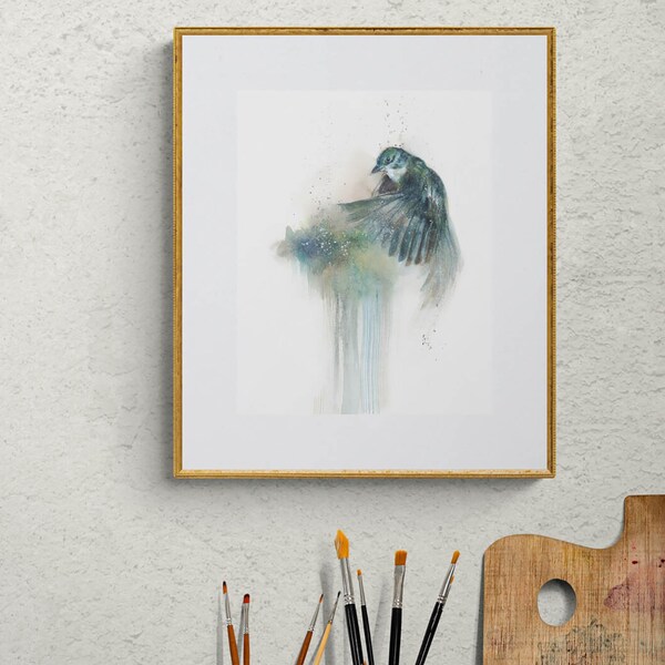 Fox Fine Art Print by Jen Singh, this Visceral Moment Wildlife Art Red Fox Night Forest - Etsy