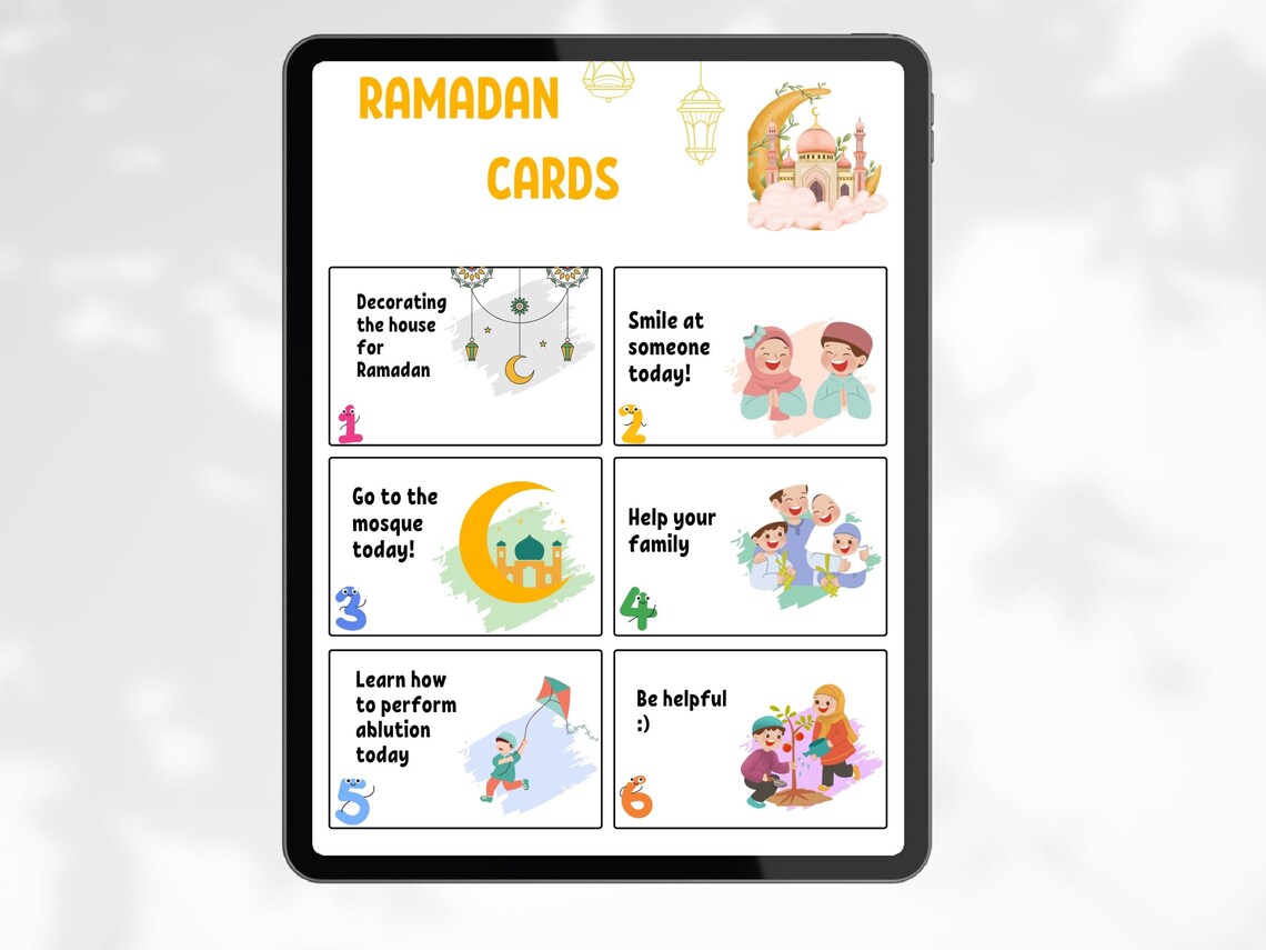 Ramadan Good Deeds Cards Printable Islamic Kids Activity Ramadan ...