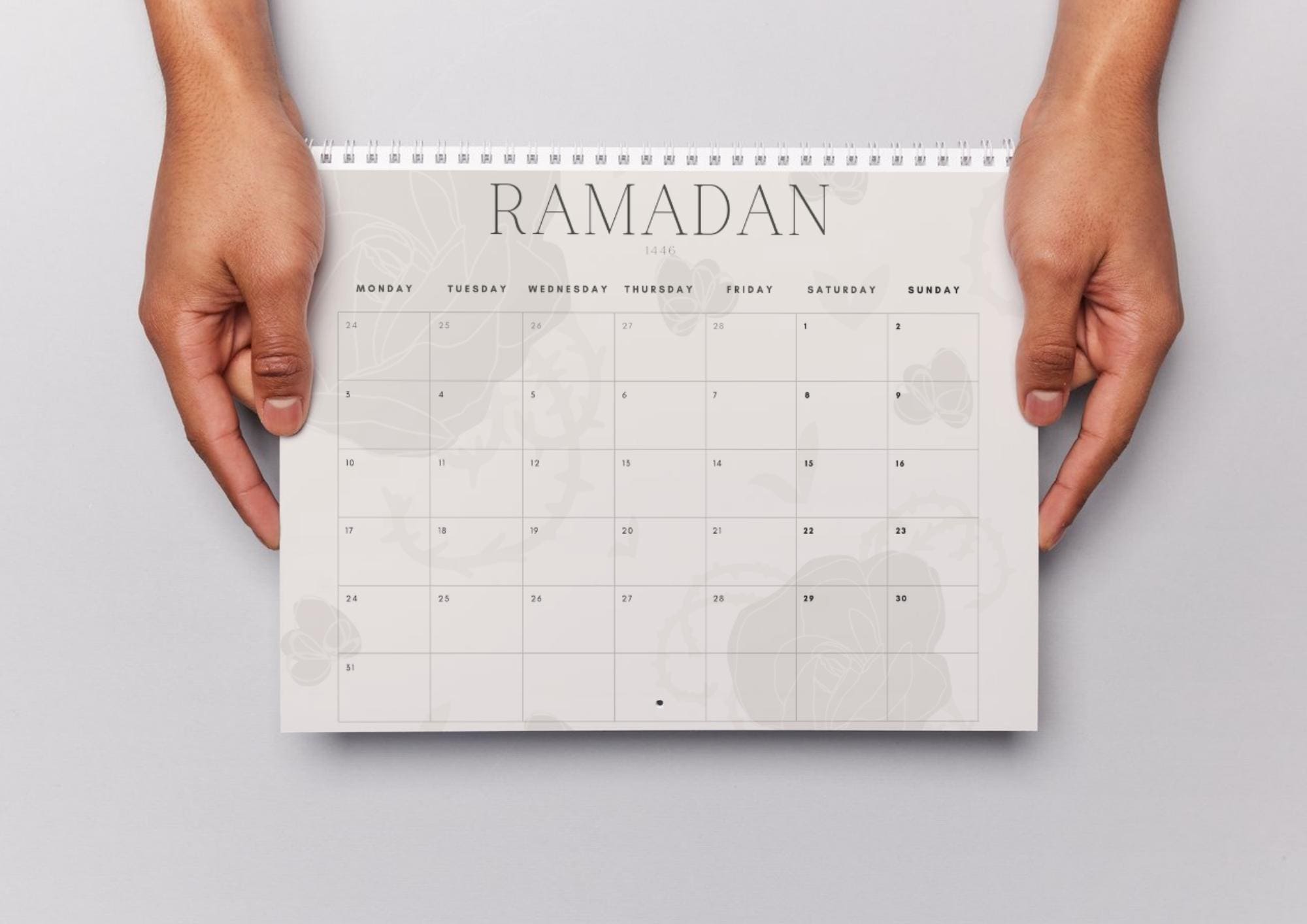 Calendrier du Ramadan 2025 imprimable, agenda du Ramadan, suivi du ...