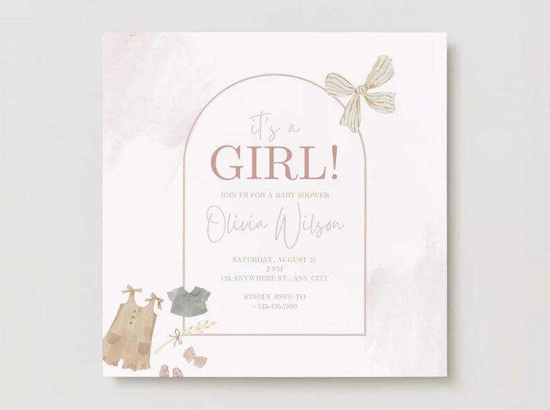 Customizable Baby Shower Invitation - Etsy