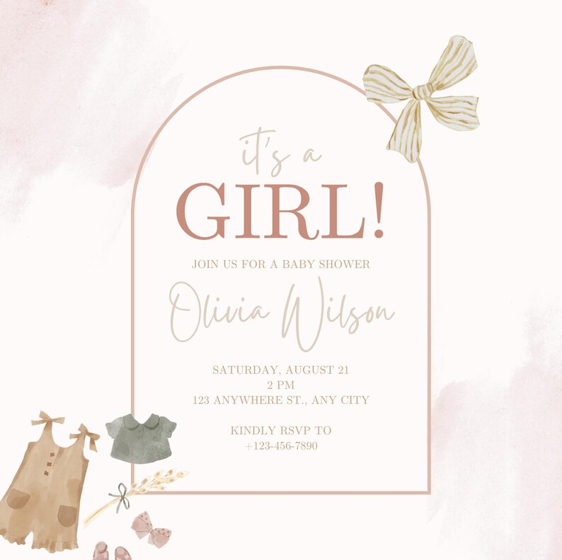 Customizable Baby Shower Invitation - Etsy